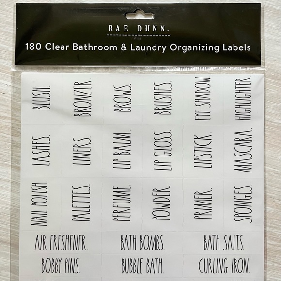 Rae Dunn | Storage & Organization | Rae Dunn Clear Bathroom Laundry ...